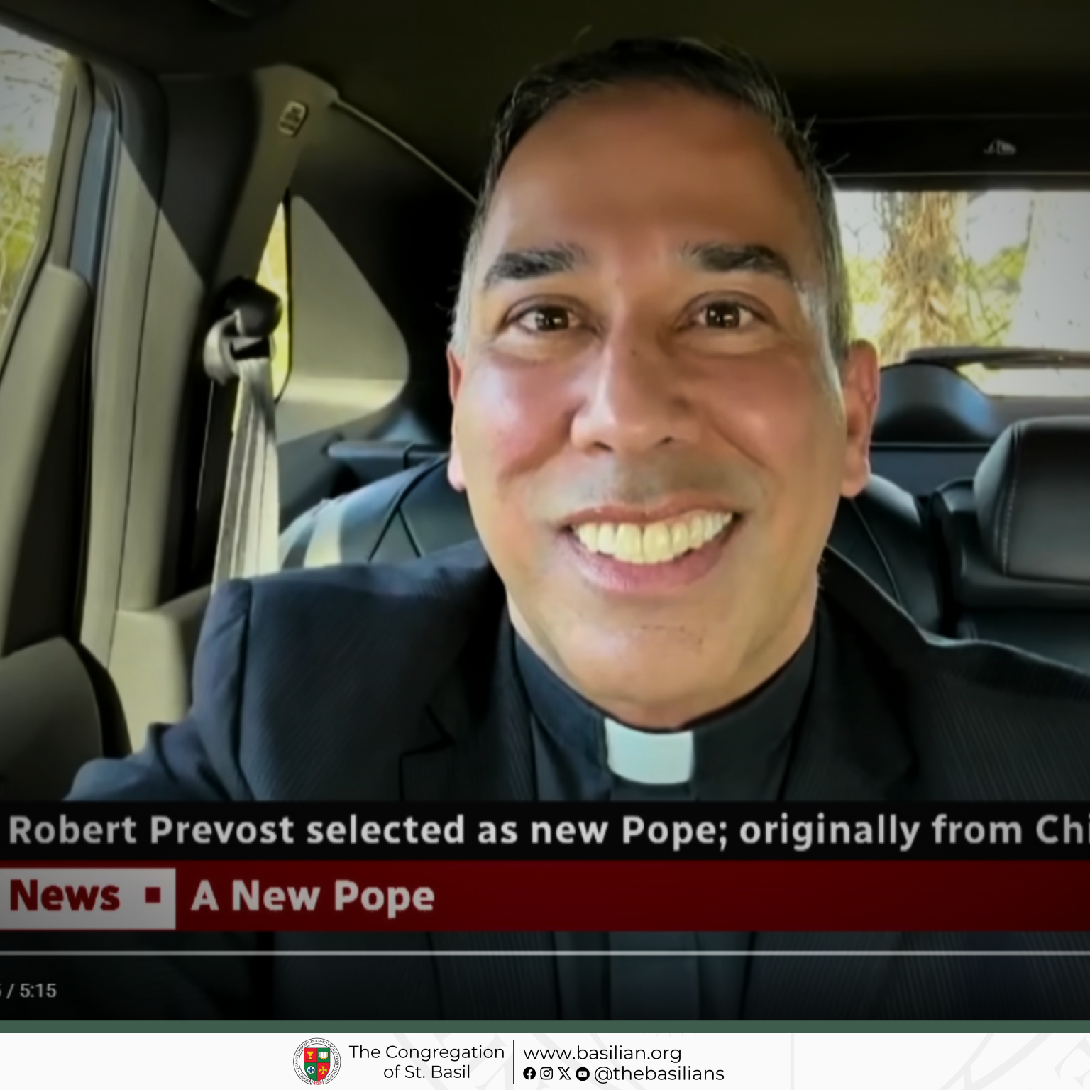 Fr. Kevin Storey CSB Reflects on Personal Encounter with Pope Leo XIV ...