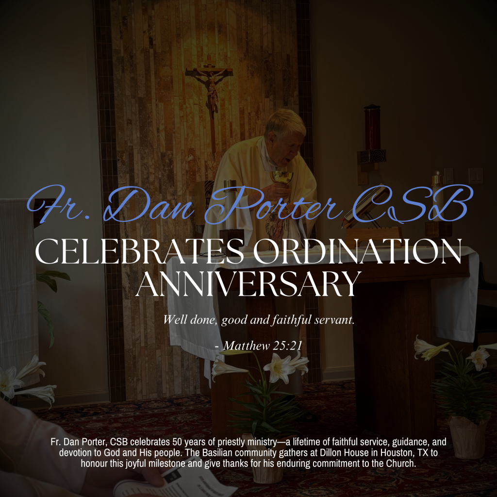 Fr. Dan Porter, CSB, Celebrates 50th Ordination Anniversary - Basilian ...